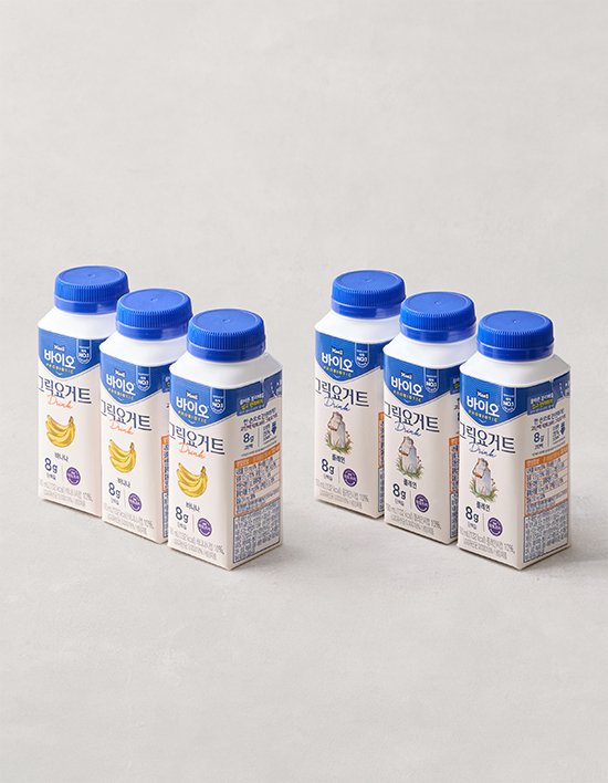 [매일유업] 바이오 드링크 그릭요거트 2종 (190mL X 3개입) - 마켓컬리